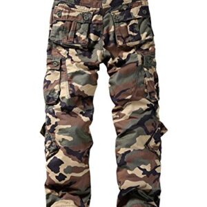 Match Men's Wild Cargo Pants(28,Khaki camo)