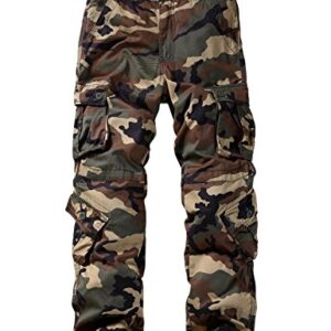 Match Men's Wild Cargo Pants(28,Khaki camo)