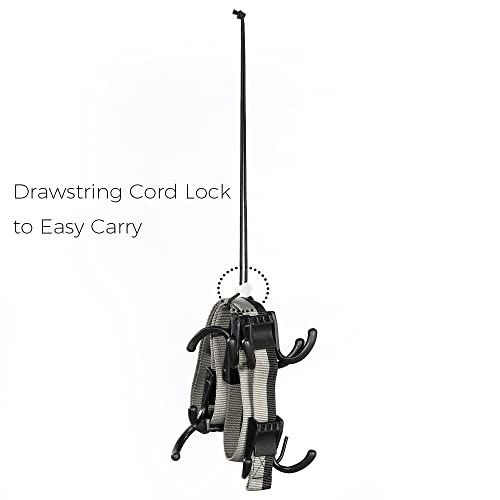 Portable Hanger Drying Rack Gear Hanging 2 Pieces,Sports Drying Rack Equipment to Dry Hockey Gear, Hanging Dry Organizer with Hooks for Home and Outdoor Camping Dry Wet Clothes,Gear Bags