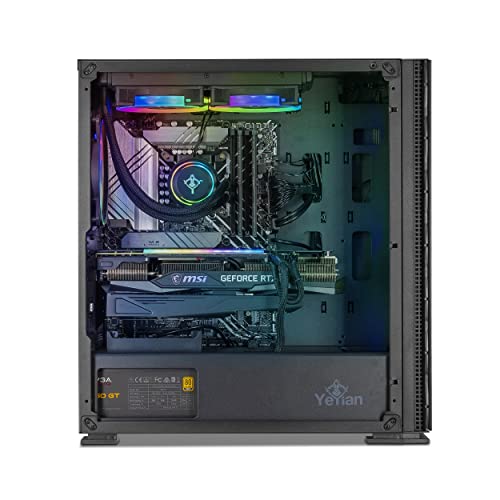 YEYIAN Yari X24 Gaming PC Computer, Intel 12th Gen Alder Lake i7-12700KF 12-Core 3.6GHz, GeForce RTX 3070 Ti 8GB GDDR6X, 1TB NVMe Gen 4 SSD, 2TB 3.5” HDD, 32GB DDR5 4800MHz, 240mm AIO, WiFi 6, BT 5.2