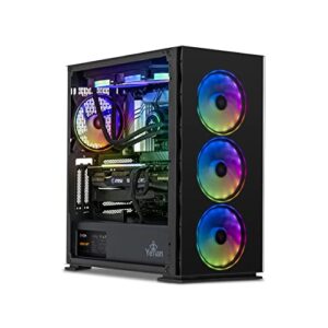 YEYIAN Yari X24 Gaming PC Computer, Intel 12th Gen Alder Lake i7-12700KF 12-Core 3.6GHz, GeForce RTX 3070 Ti 8GB GDDR6X, 1TB NVMe Gen 4 SSD, 2TB 3.5” HDD, 32GB DDR5 4800MHz, 240mm AIO, WiFi 6, BT 5.2