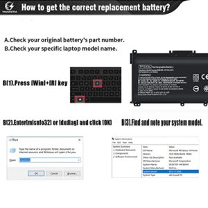 TF03XL 920070-855 920046-421 Battery for HP Pavilion X360, TF03041XL Battery Replacement for HP Laptop 14-CD 14M-CD 15-CC 17-AR Series 14M-CD0003DX 15-CC563ST 15-CC023CL 17-AR050WM HSTNN-UB7J