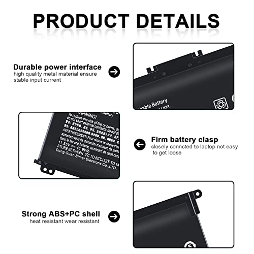 TF03XL 920070-855 920046-421 Battery for HP Pavilion X360, TF03041XL Battery Replacement for HP Laptop 14-CD 14M-CD 15-CC 17-AR Series 14M-CD0003DX 15-CC563ST 15-CC023CL 17-AR050WM HSTNN-UB7J