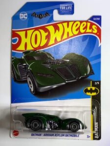 diecast hot wheels arkham asylum batmobile [green] - 32/250 batman 2/5