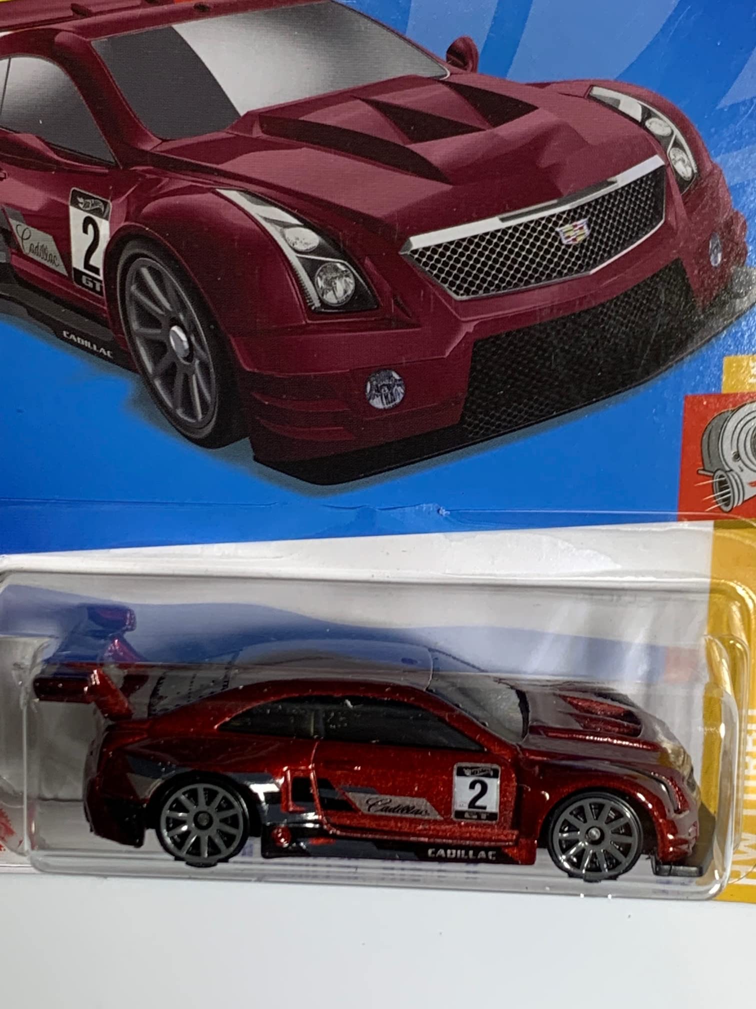 DieCast Hot Wheels '16 Cadillacs ATS-V R [Red] - 38/250 HW Turbo 3/10