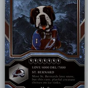 2021-22 Upper Deck MVP Mascot Gaming Cards #M-8 Bernie the St. Bernard Colorado Avalanche Official NHL Hockey Card in Raw (NM or Better) Condition