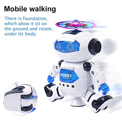 01 02 015 Dancing Robot, Interesting Humanoid Robot Smart Robots for Kids Kid Robot Toy Unique with Lighting for Birthday Gift