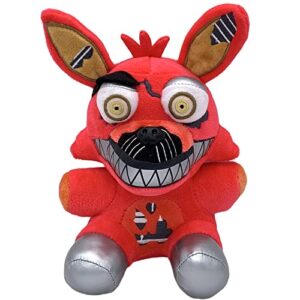 milenzom nightmare foxy plush 8 inch,5 nights at freddy's plush toys, for boy girl christmas halloween birthday gift