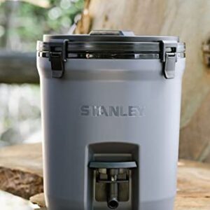 Stanley Adventure Water Jug, 2 Gallon Camping Water Container with Spigot, Leakproof BPA-Free Beverage Cooler with Double Wall Foam, Charcoal, Outdoor and Camping Essentials