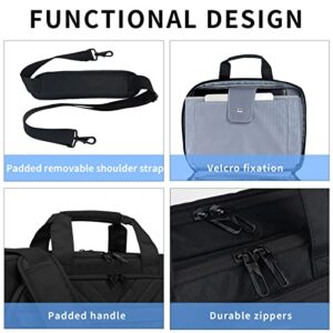 VANKEAN Laptop Briefcase for Women Men Fashion, TSA Friendly Expandable 17 Inch Laptop Bag, Waterproof Computer Bag with RFID Pocket, Work Bag for Women Messenger Bags, Business/Travel/College, Black