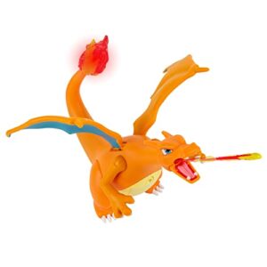 Pokemon Charizard 7-inch Deluxe Feature Figure - Interactive Plus 2-inch Pikachu with Launcher