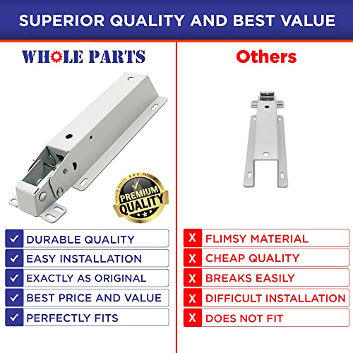 Whole Parts Freezer Door Hinge Assembly Part #297321900 - Replacement and Compatible With Gibson, JC Penney, Kelvinator, Kenmore, Tappan, Refrigerators - Non-OEM Appliance Parts - 2 Yr Warranty