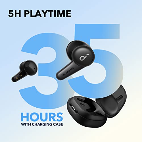 Soundcore by Anker Life Note 3S True Wireless Earbuds, Powerful Sound, 4 Mics for Clear Calls, Superior Comfort, Wireless Charging, 35H Playtime with Fast Charging, App for Customized Sound