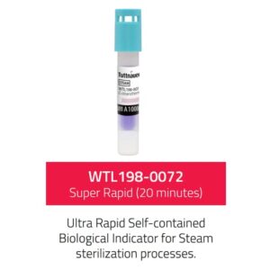 Tuttnauer Biological Indicators: Steam, Ultra-Rapid - 20 Minute (50 ct. Box)