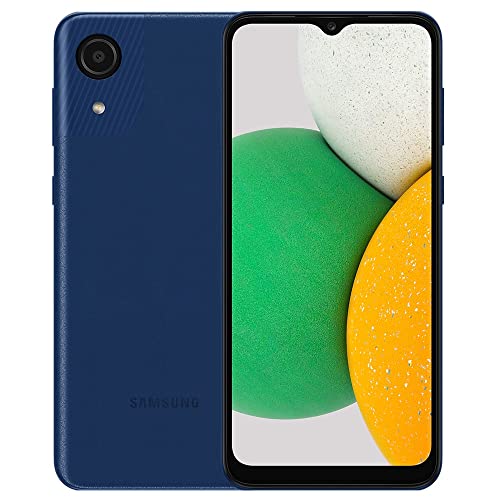 Samsung Galaxy A03 Core (SM-A032/DS) Dual SIM 32GB/ 2GB RAM, GSM Unlocked International Version - No Warranty - Blue