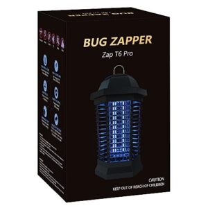 GOOTOP Bug Zapper Outdoor Electric, Mosquito Zapper, Fly Traps, Fly Zapper, Mosquito Killer, 3 Prong Plug, 90-130V, ABS Plastic Outer (Black)