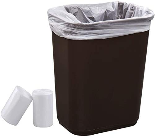 Small Trash Bags 3 Gallon Garbage Bags (440 Count) Bathroom Garbage Bags Clear Plastic Wastebasket Trash Can Liners Fits 2 Gallon 4 Gallon for Home and Office Bins (440 Bags)