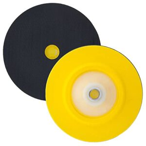 dura-gold pro series 6" super flex flexible edge polishing buffing hook and loop backing pad, 5/8" - 11 threads - rotary polisher buffer backup pad, attach foam wool buff pads automotive car detailing