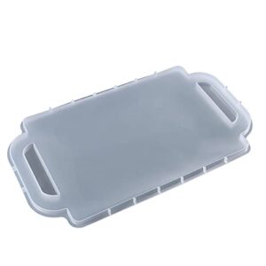 1 Pcs Tray Silicone Resin Mold with Handle Rectangle Shaped Epoxy Silicone Casting Molds for Cup Fruit Candy Storage Holder,3D DIY Making Handmade Home Display Decor Crafts