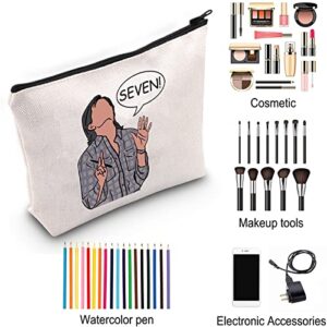 ZJXHPO Friend Fans Cosmetic Bag TV Show Fans Makeup Bag Gift SEVEN Makeup Zipper Pouch Bag For Her (SEVEN)