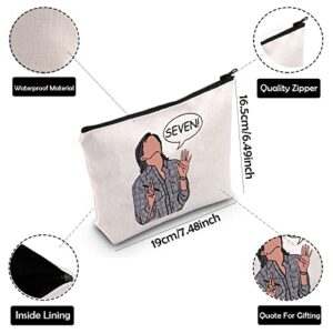 ZJXHPO Friend Fans Cosmetic Bag TV Show Fans Makeup Bag Gift SEVEN Makeup Zipper Pouch Bag For Her (SEVEN)