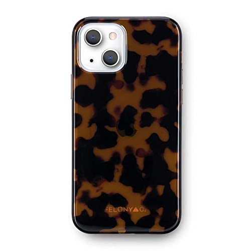 FELONY CASE - iPhone 13 Mini Case - Classic Tortoise iPhone Case - Wireless Charging Compatible - Anti-Scratch, 360° Shockproof Protective Case for Apple iPhone 13 Mini