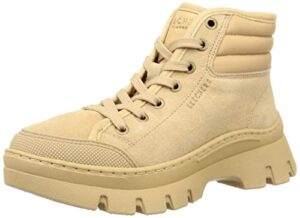 skechers women's roadies surge-yes 2 suede sneaker, tan, 8.5