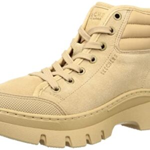 Skechers Women's Roadies Surge-YES 2 Suede Sneaker, TAN, 8.5