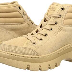 Skechers Women's Roadies Surge-YES 2 Suede Sneaker, TAN, 8.5