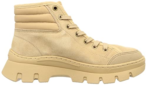 Skechers Women's Roadies Surge-YES 2 Suede Sneaker, TAN, 8.5