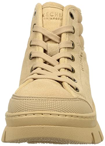 Skechers Women's Roadies Surge-YES 2 Suede Sneaker, TAN, 8.5