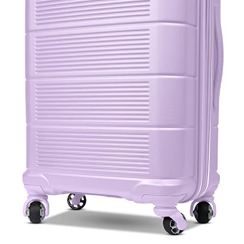 American Tourister Stratum 2.0 Expandable Hardside Luggage with Spinner Wheels, 2PC SET 20/24, Lavender