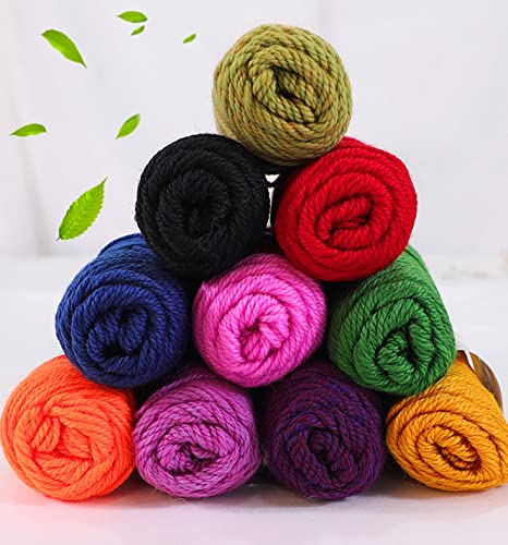 3-Pack Baby Alpaca Yarn Wool Blend Crochet and Knitting Worsted Weight Sunny Cat Premium Brand (Neon Purple)