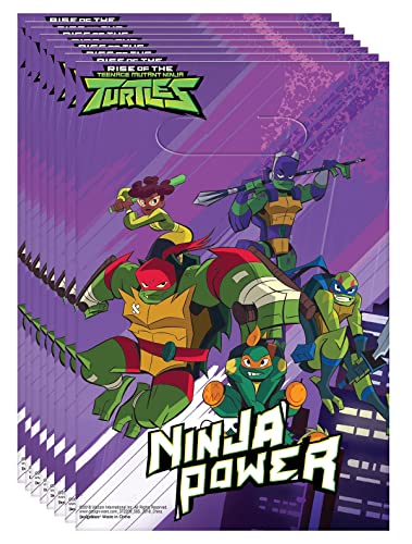 amscan TMNT Ninja Turtles Birthday Party Supplies Favor Bundle Pack includes 24 Party Favor Loot Bags