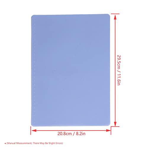 Entatial Kids Clipboard, Easy to Clean Portable Clip Board Soft with Scale for Drawing for Writing(EVA Exam Pad A4-Athens Blue)