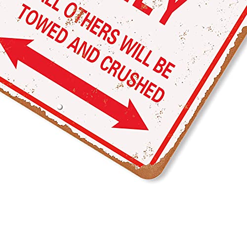 TCHPAX 12X8 - BOSS Parking only vintage look funny mental tin sign-inches-Aluminum