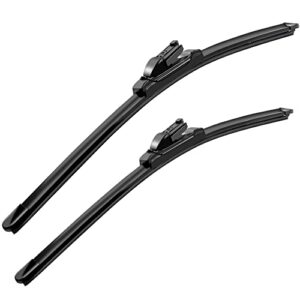 mikkuppa windshield wiper blades - wipers blade replace for 2005-2012 volvo s40, 2010-2019 s60, 2006-2016 s80, 26" + 20" windshield wipers for driver, passenger blade top lock