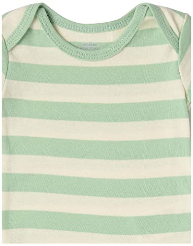 Amazon Essentials Unisex Babies' Short-Sleeve Bodysuits, Pack of 6, Ivory Forest, 24 Months