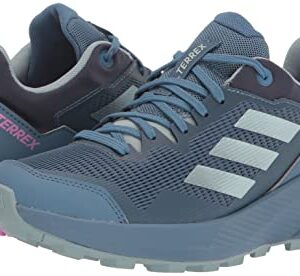 adidas Women's Terrex Trailrider Trail Running Shoe, Wonder Steel/Magic Grey Met/Pulse Lilac, 8