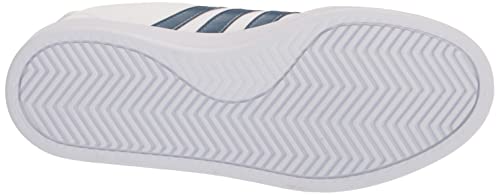 adidas Women's Grand Court 2.0 Tennis Shoe, White/Wonder Steel/Magic Mauve, 7.5