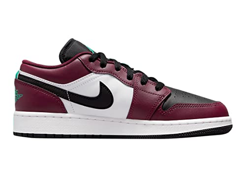 Jordan Boy's Air Jordan 1 Low SE (Big Kid) Dark Beetroot/Black/Roma Green/White 4 Big Kid M