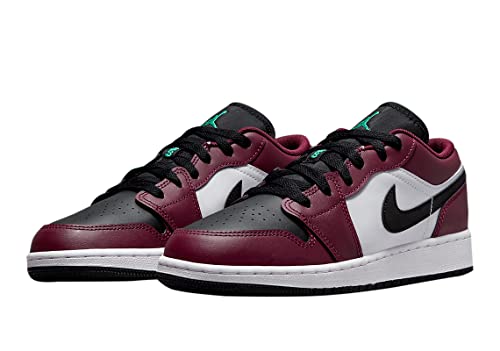 Jordan Boy's Air Jordan 1 Low SE (Big Kid) Dark Beetroot/Black/Roma Green/White 4 Big Kid M