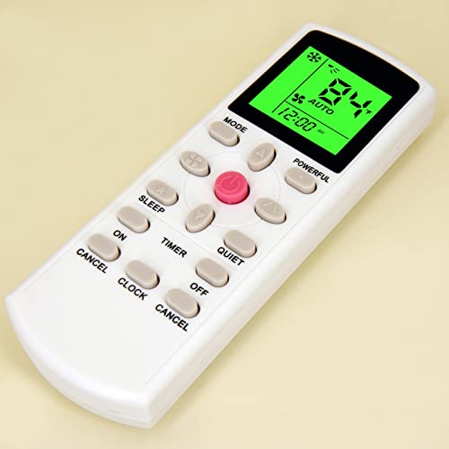 Replacement for DAIKIN Air Conditioner Remote Control FTKB09AXVJU FTKB12AXVJU FTKB18AXVJU FTKB24AXVJU FTKN09AXVJU FTKN12AXVJU FTKN18AXVJU FTKN24AXVJU FTXB09AXVJU FTXB12AXVJU FTXB18AXVJU FTXB24AXVJU