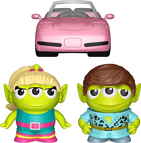 Mattel Pixar Alien Action Figures 2-Pack, Barbie and Ken Remix Figures with Toy Car, Collectible Gifts​