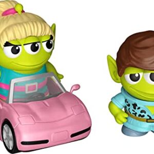 Mattel Pixar Alien Action Figures 2-Pack, Barbie and Ken Remix Figures with Toy Car, Collectible Gifts​