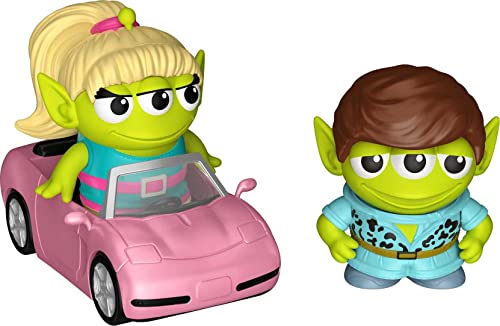 Mattel Pixar Alien Action Figures 2-Pack, Barbie and Ken Remix Figures with Toy Car, Collectible Gifts​