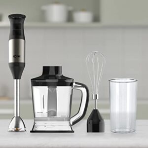 Solac Professional 1000W* Stainless Steel Hand Blender w/Accessories Kit,Standard,SJK-1172