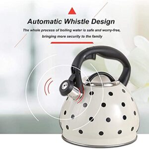 Tea Kettle Whistling Tea Pots 3L Large Whistle Stove Teapot Kettle One-Button Opening and Closing Household Stainless Steel Teapot Chihen220112(Color:Red;Size:3L)