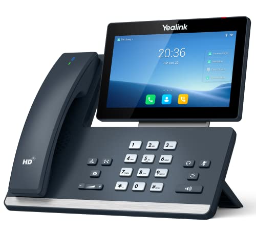 Yealink T58W Pro Smart Business Phone Android 9 with Bluetooth Wireless Handset Not Included Power Adaptor