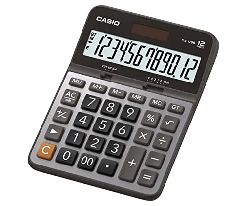 Casio DX-120B Electronic Desktop Calculator with 12-Digit Extra Large Display